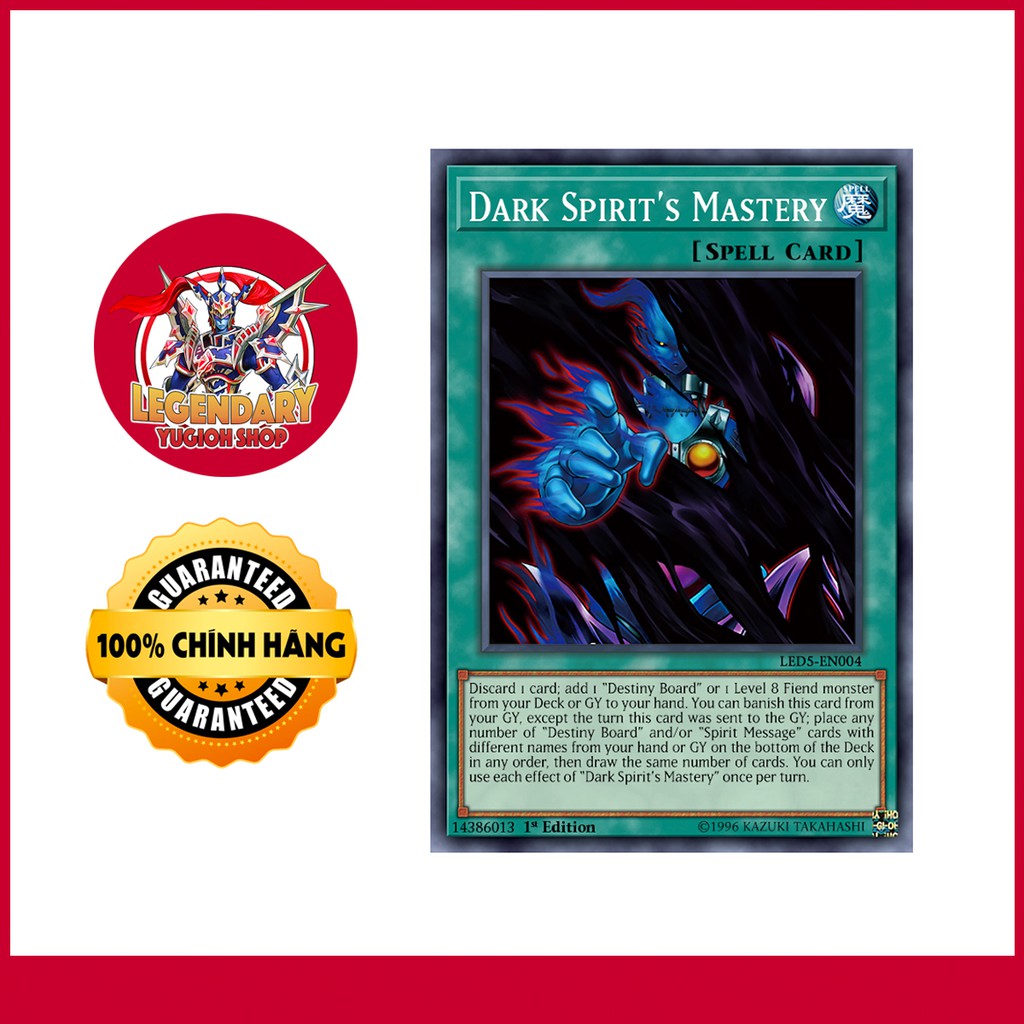 [Thẻ Bài Yugioh Chính Hãng] Dark Spirit's Mastery | Shopee Việt Nam