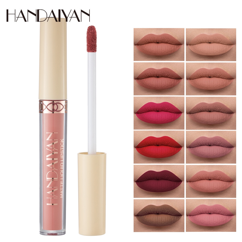 Son Kem Lì Handaiyan Matte Velvet 12 Màu Chống Nước Lâu Trôi A1 ...