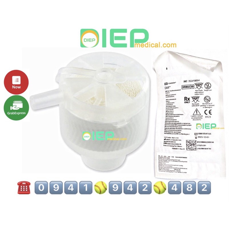 DỤNG CỤ LÀM ẨM KHÍ THỞ (MŨI GIẢ) TRACHEOLIFE II DAR COVIDIEN - Dùng cho ...