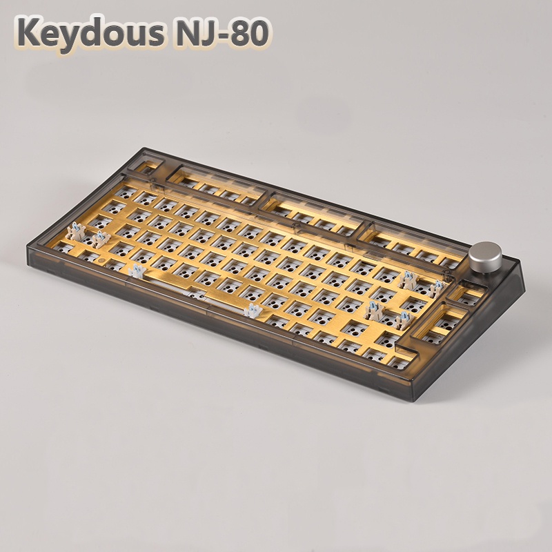Vỏ bàn phím keydous NJ80 màu smoke đen trong suốt | Shopee Việt Nam