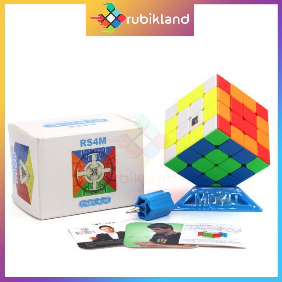 Rubik 4x4 RS4M 2020 RS4 M Rubic Nam Châm 4 Tầng Stickerless Đồ Chơi Trí Tuệ Trẻ Em - Rubik Land ...