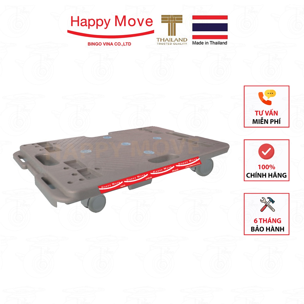 Xe đẩy Dolly FB gia đình Happy Move 100kg - Xe đẩy sàn nhựa không tay ...