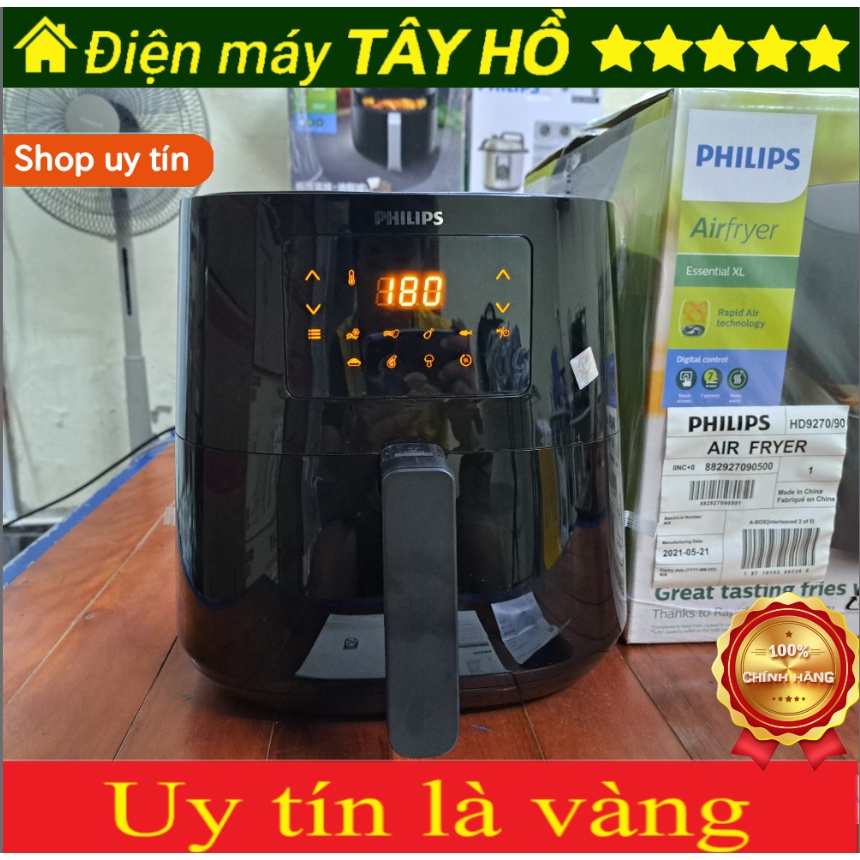 [HD9270][GIAN HÀNG UY TÍN] [HÀNG CHÍNH HÃNG]Nồi chiên không dầu 6.2 lít ...
