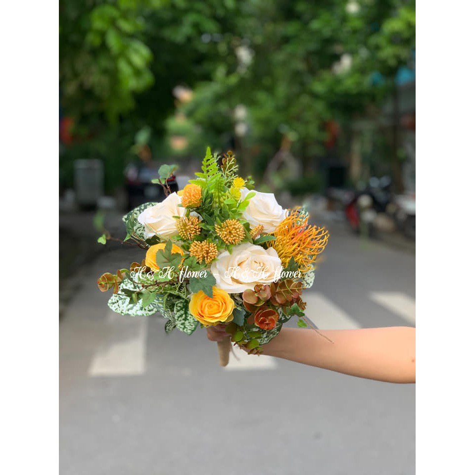 Hoa cưới cầm tay HC01 - HOA LỤA CAO CẤP GIÁ RẺ | Shopee Việt Nam