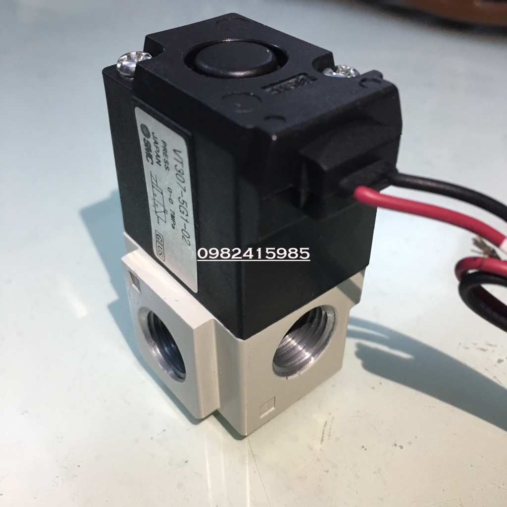 VT307-5G1-02 VT307-4G1-02 VT307V-5G1-02 VT307-5G1-01 Van điện từ 3/2 Ren 13mm Hãng SMC VT307 SNS ...