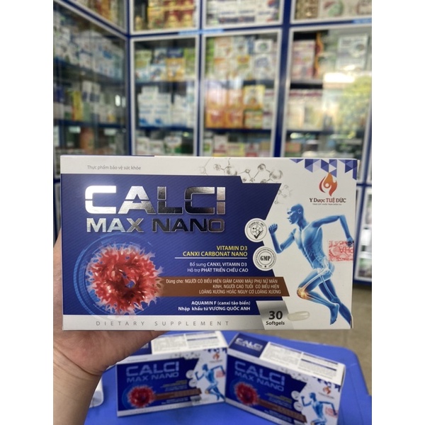 Calci Max NaNo bổ sung canxi, vitamin D3, hỗ trợ phát triển chiều cao ...