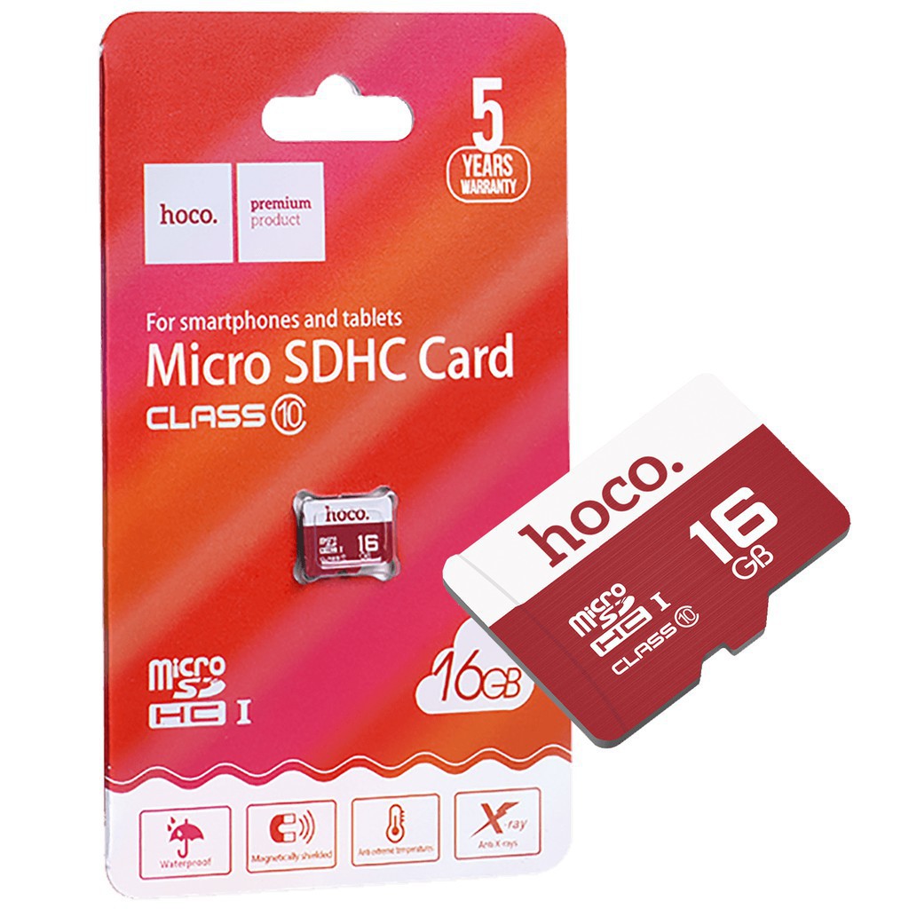 Thẻ nhớ MicroSD 16G HOCO Box Class10 Chính hãng (Chuyên dùng Camera ...
