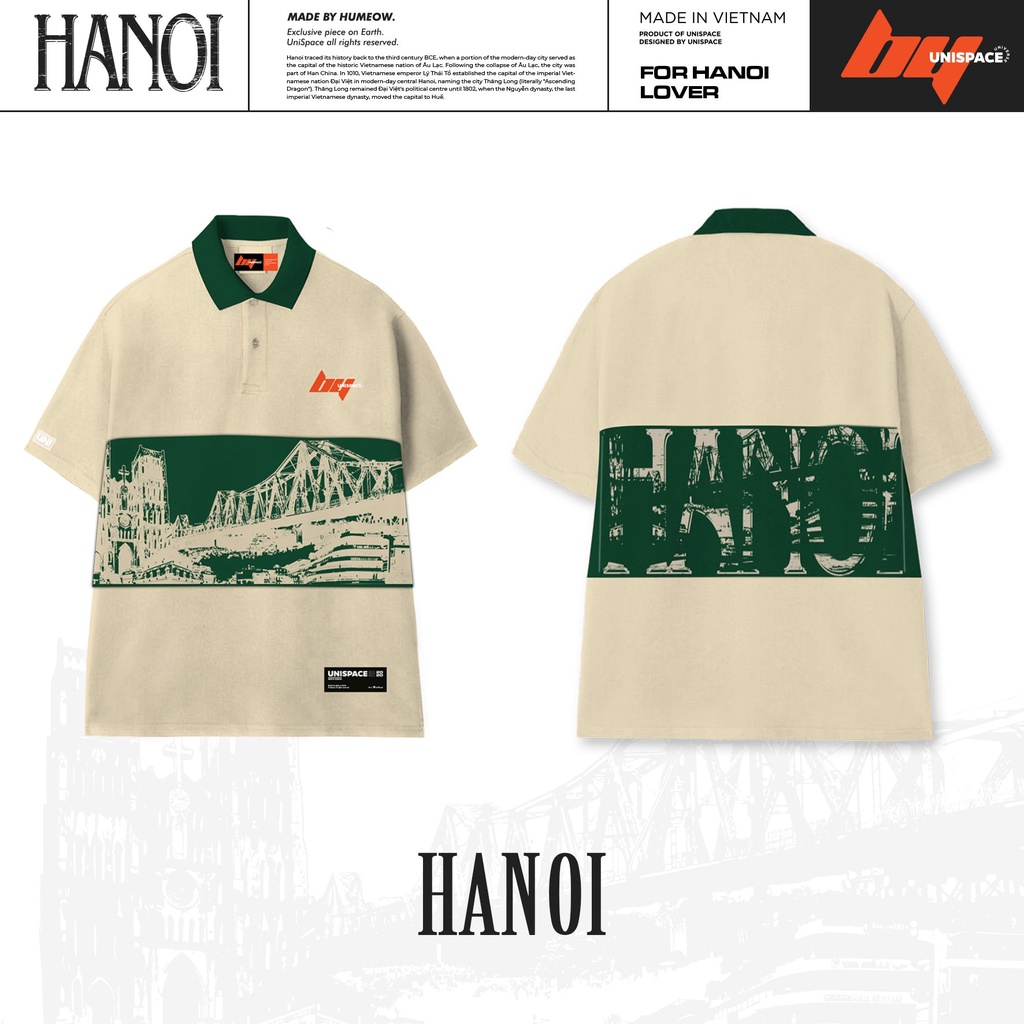 Áo Polo local brand Hà Nội Puzzle Polo By UniSpace | Shopee Việt Nam