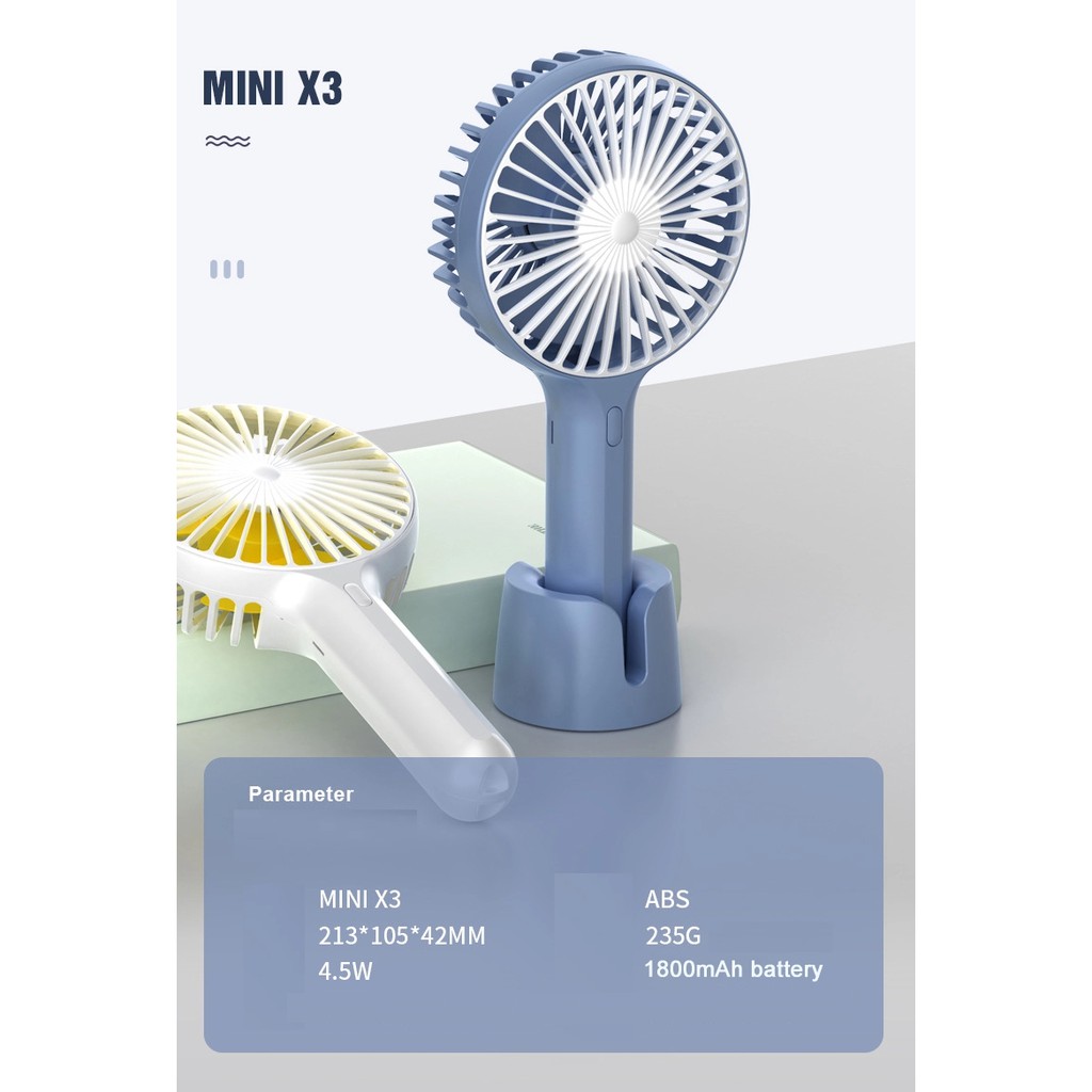 Quạt sạc Mini X3 | Shopee Việt Nam