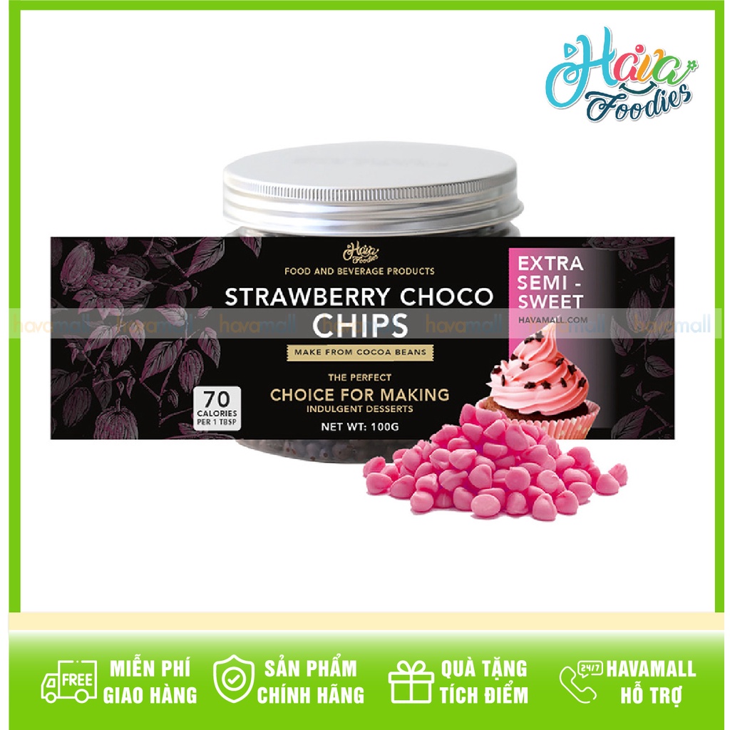 [HÀNG CHÍNH HÃNG] Socola Chip Nhiều Màu Havafood Hủ 100gr - Choco Chip ...