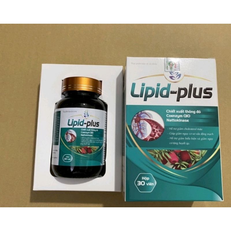Viên uống Lipid Plus hỗ trợ giảm Cholesterol mỡ trong máu, cao huyết áp ...