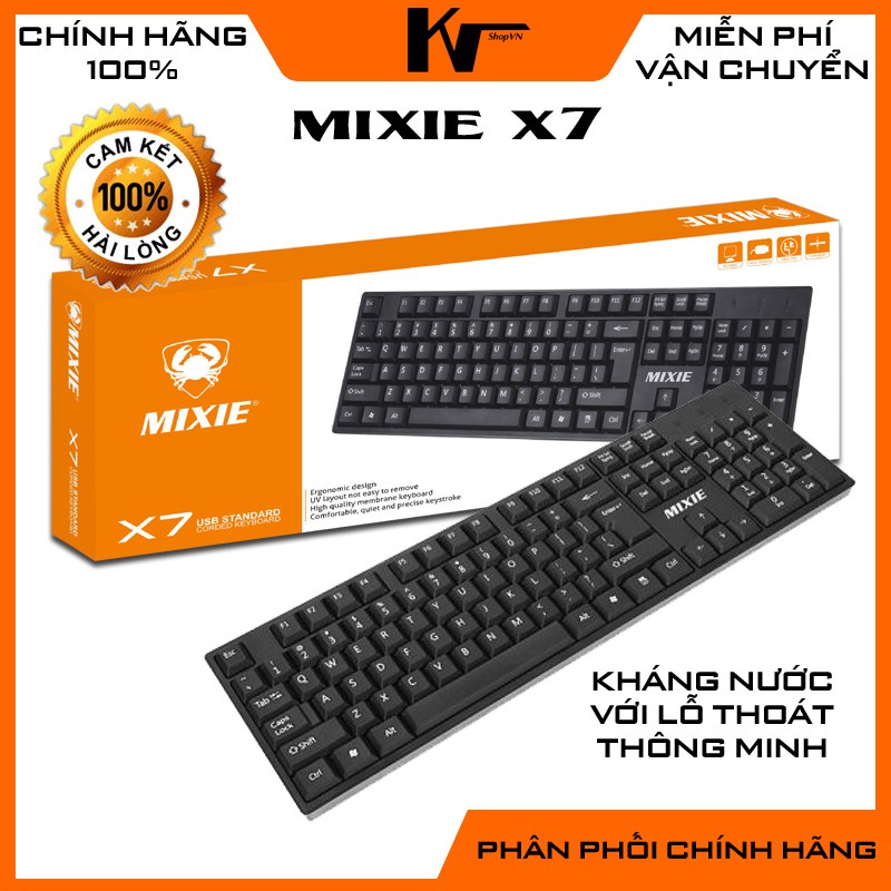 Bàn phím dây MIXIE - X7, X7s dùng cho văn phòng, chơi game. Chính hãng | Shopee Việt Nam