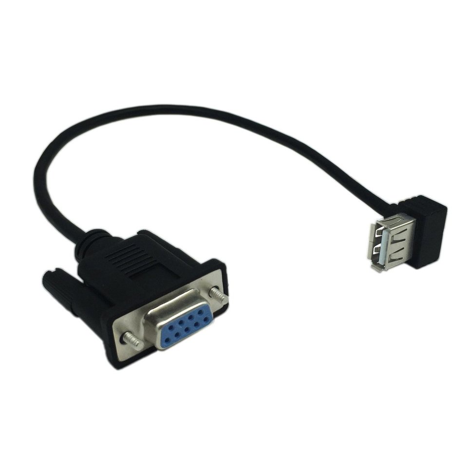 USB 2.0 A Female TO RS232 DB9 Female Serial Cable Adapter Converter ...