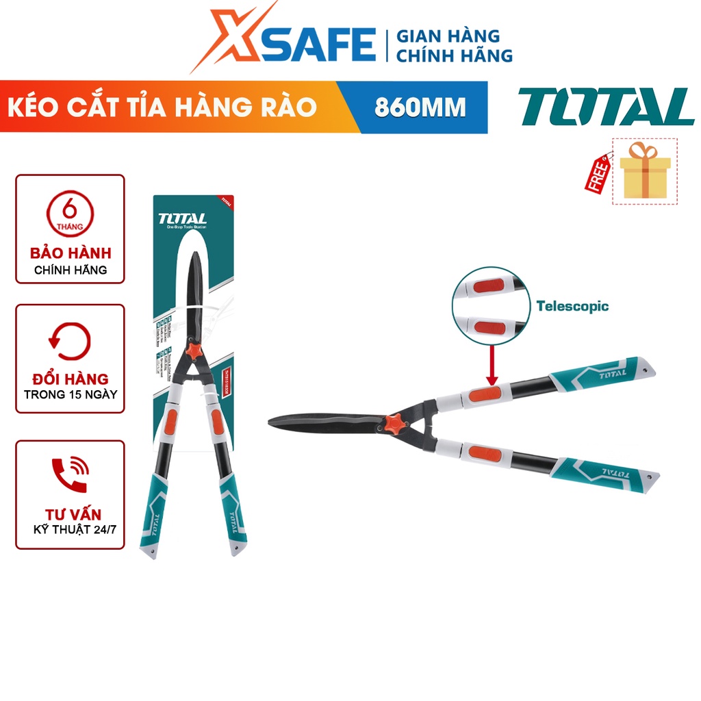 Kéo cắt tỉa cây TOTAL THTS1516306, có thể điều chỉnh kích thước từ ...