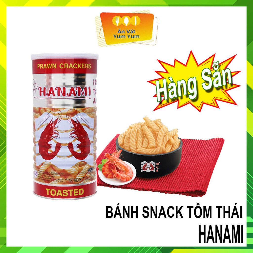 Bánh Snack Tôm Thái HANAMI (Lon 110g, Hàng Chuẩn Thái Lan) | Shopee ...
