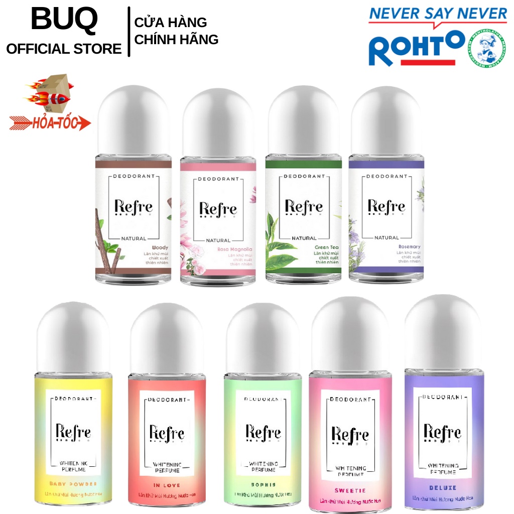 Lăn Khử Mùi Dưỡng Trắng Nách Refre 40ml | Shopee Việt Nam