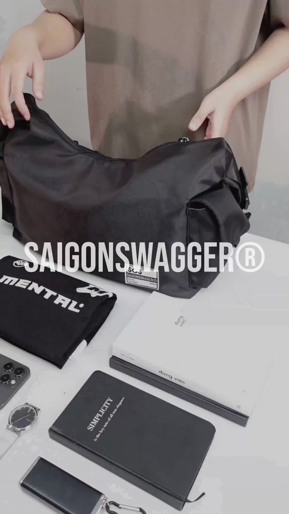 Túi đeo chéo nam nữ SAIGON SWAGGER® chất liệu nylon ELEP HOBO BAG ...