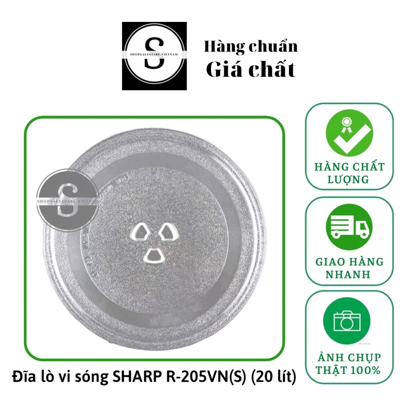Đĩa lò vi sóng cơ SHARP R-205VN(S)- 20 lít | Shopee Việt Nam