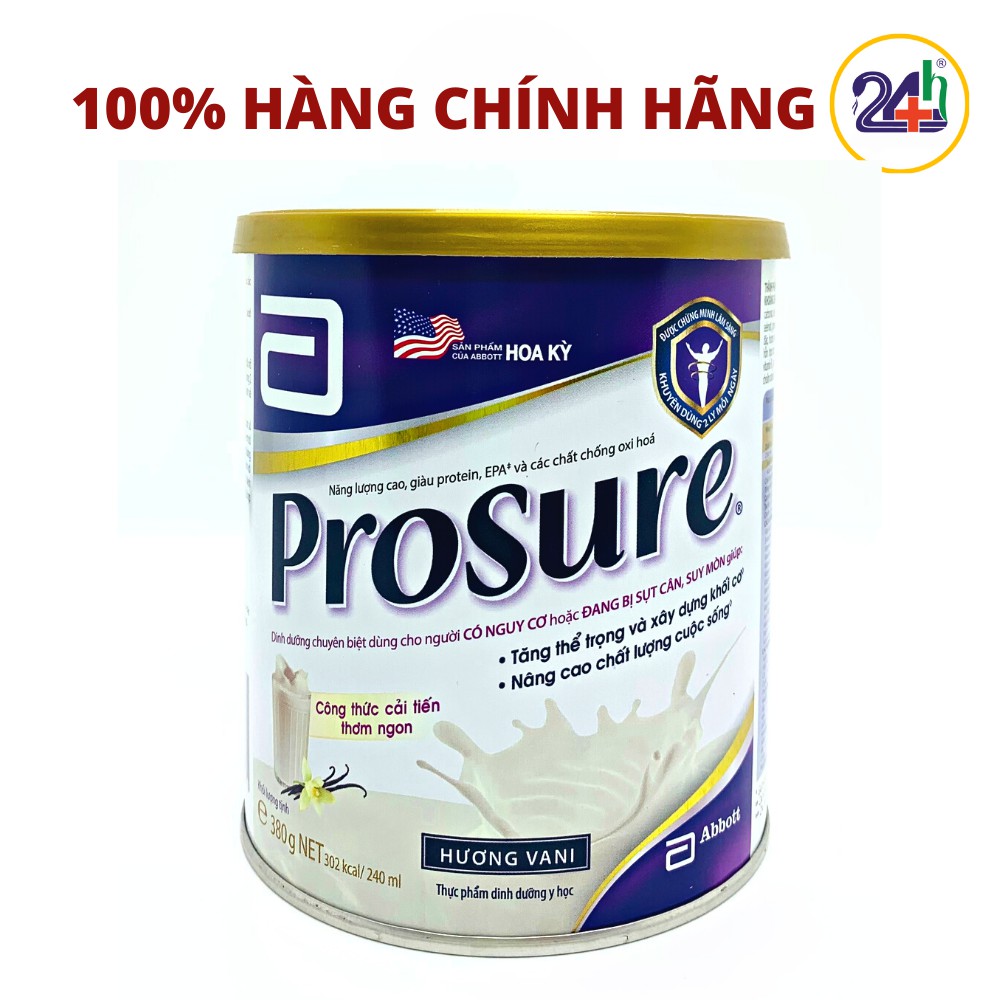 Sữa Prosure 380g Abbott - Dinh Dưỡng Vàng Cho Bệnh Nhân Ung Thư - HÀNG ...