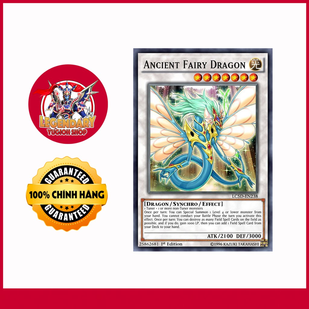 [EN-JP][Thẻ Bài Yugioh Chính Hãng] Ancient Fairy Dragon | Shopee Việt Nam
