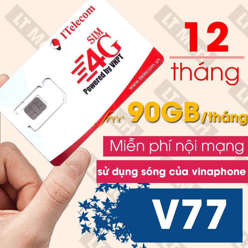 Sim 4G Vina Itel gói 3GB/ngày (90GB/tháng) hãng Itelecom và sim 4G vinaphone VD89P ( VD89 Plus ...