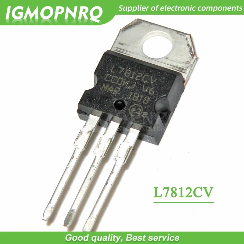 10 cái / lốc 7812 mạch điều chỉnh điện áp ba đầu + 12V L7812CV TO-220 mới | Shopee Việt Nam
