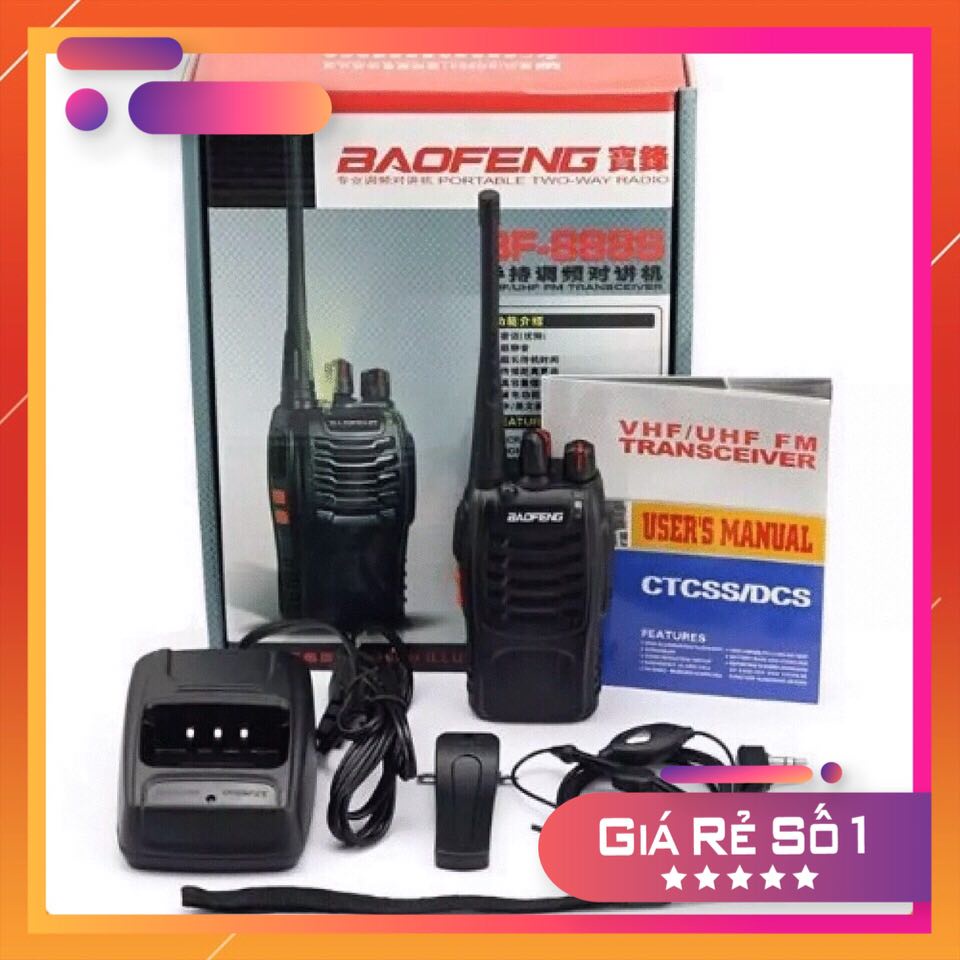 Bộ Đàm [Baofen 888s-Hộp 2 cái] Đàm thoại cực rõ-cực xa-Thích hợp Nhà ...