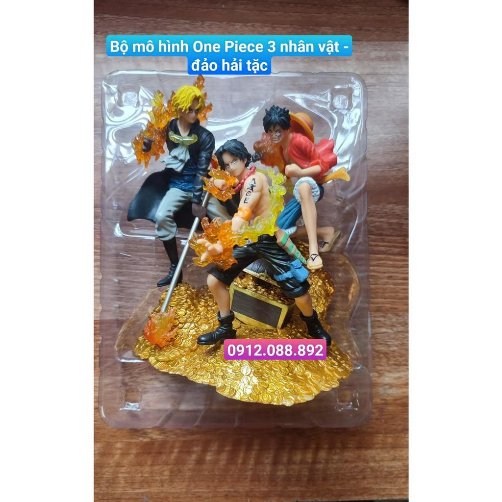 Mô hình Onepiece 3in1( hộp cả 3) nhân vật- đảo hải tặc, đảo giấu vàng ...