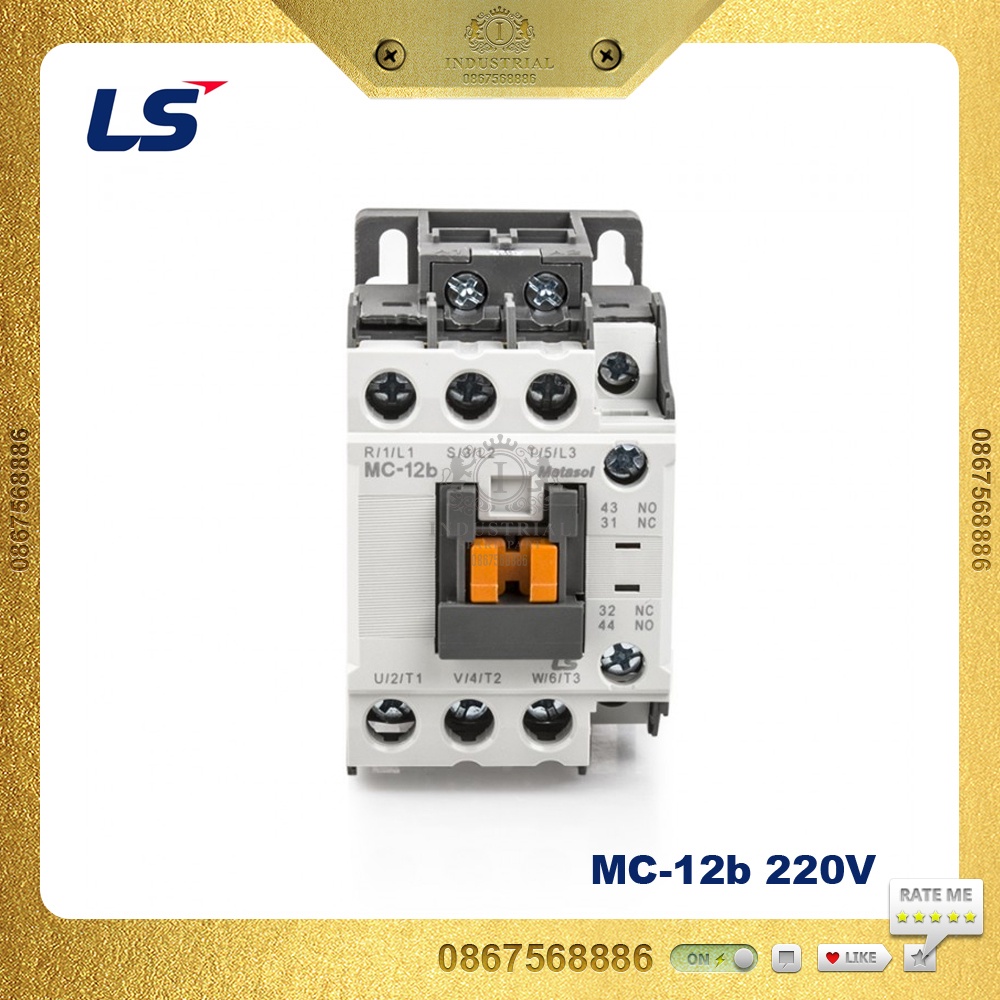 Khởi động từ 3 pha Contactor LS MC-40a MC-32a MC-22b MC-18b MC-12b MC-9b 220V | Shopee Việt Nam