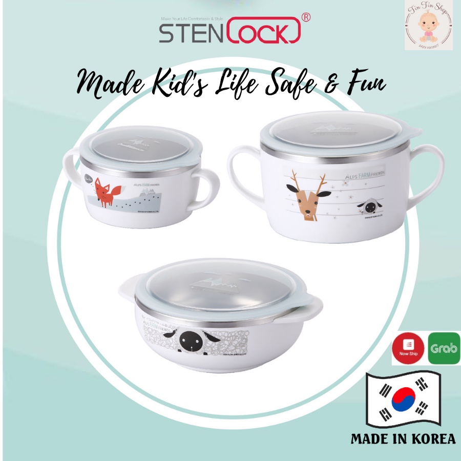 Tô ăn dặm STENLOCK cao cấp cho bé 250ml/ 400ml/ 650ml (Chính hãng Hàn Quốc) | Shopee Việt Nam