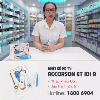 Nhiệt kế điện tử hồng ngoại, nhiệt kế đo tai Accorson ET-101A NHẬP KHẨU ĐỨC - Cho kết quả chính ...