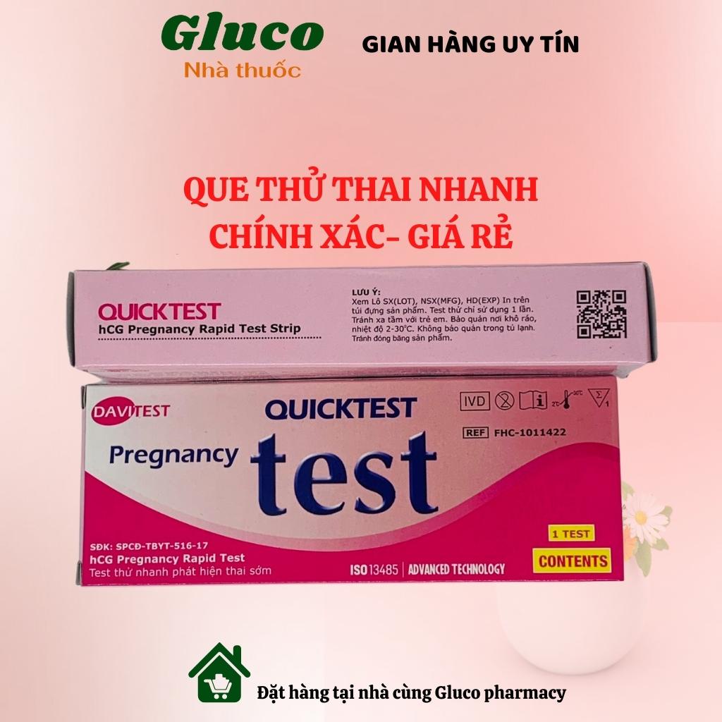 Que thử thai 2 vạch sớm độ chính xác cao QUICKTEST GLU3403 | Shopee ...