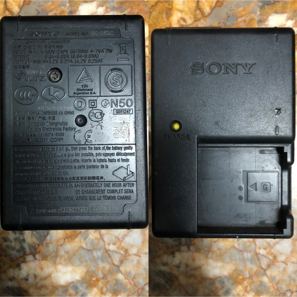 🌟CHÍNH HÃNG,QUA SỬ DỤNG🌟 Sạc Máy Ảnh Sony BC - CSG (Cho Pin NP - BG1 ...
