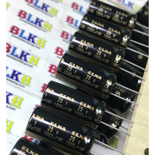 COMBO 2 CON Tụ âm thanh 25V 1000uF 10X20 chính hãng ELNA RA3 | Shopee Việt Nam