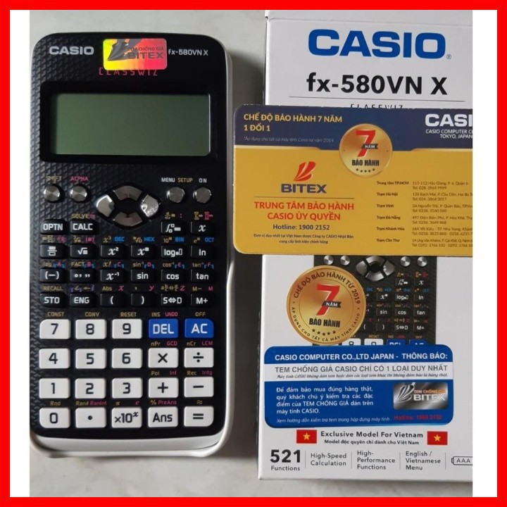 Máy tính CASIO 580 VN X | Shopee Việt Nam