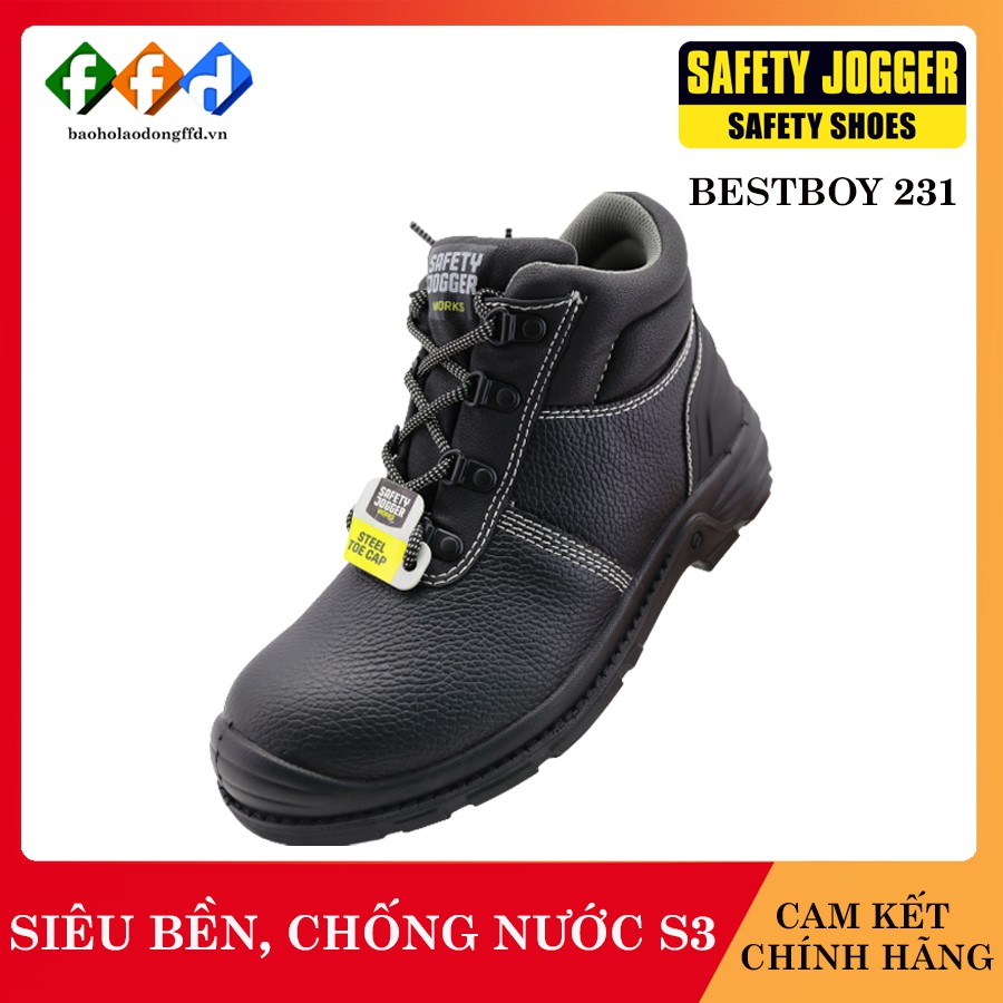 Giày bảo hộ lao động nam Jogger Besboy 231 S3 chống đinh/ nước/ va đập ...