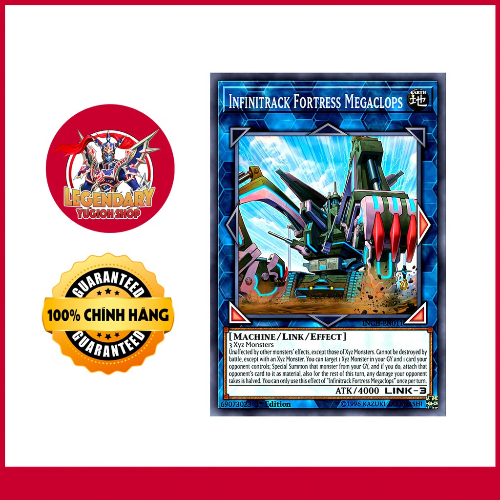[Thẻ Bài Yugioh Chính Hãng] Infinitrack Fortress Megaclops | Shopee ...