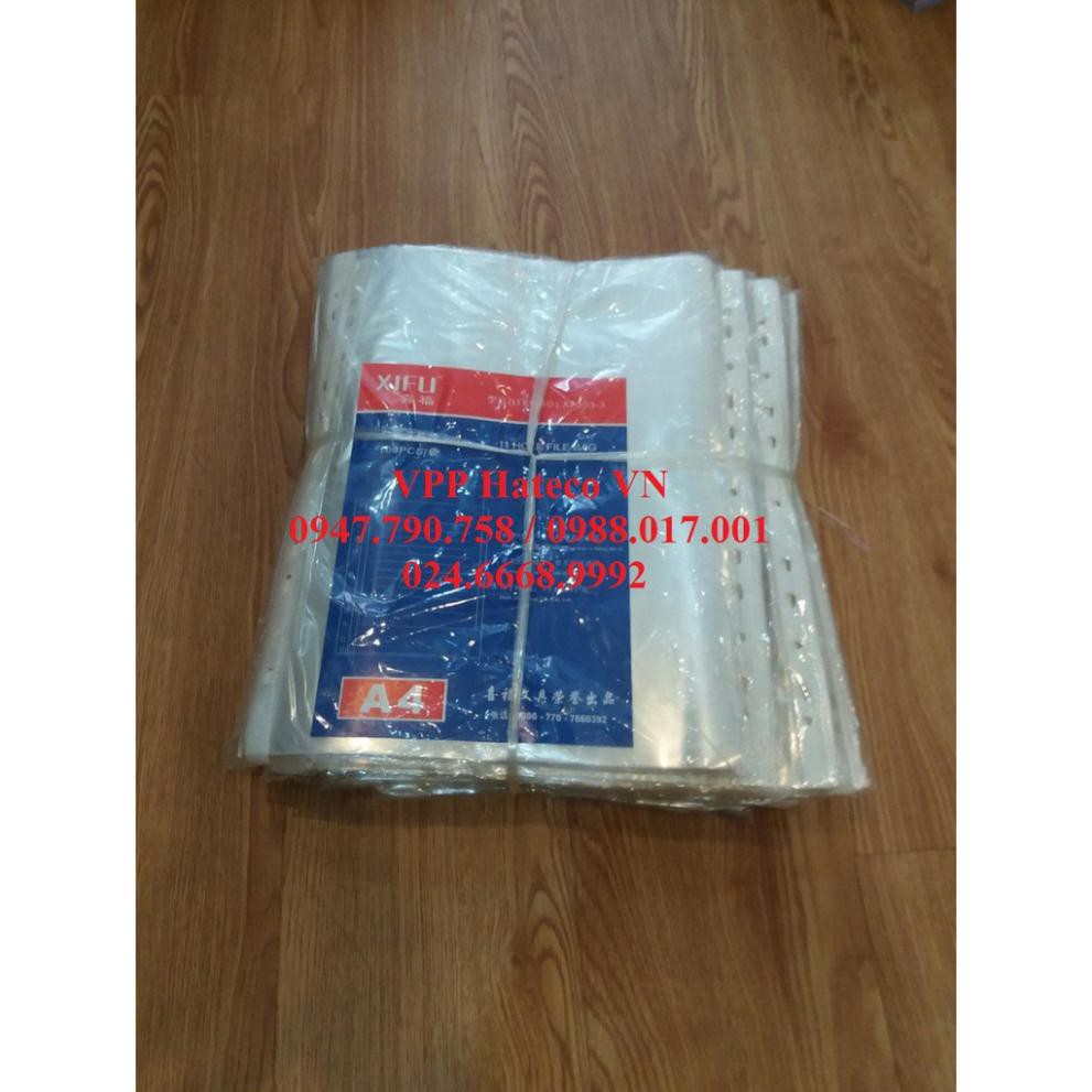 100 chiếc Sơ mi lỗ A4 Xifu xanh trung - Túi đục lỗ - File 11 lỗ ...