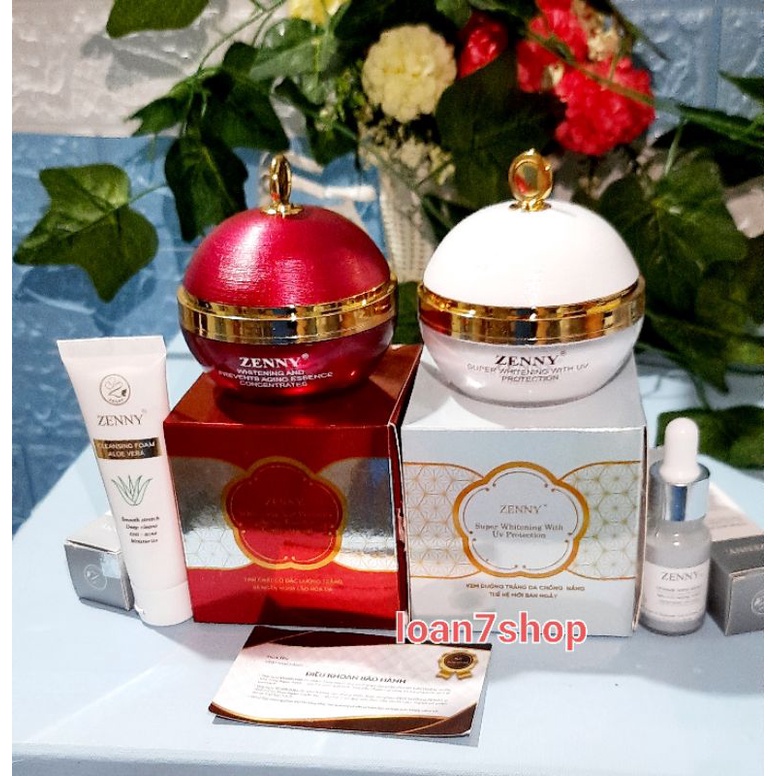 Kem Zenny LUXURY cao cấp chính hãng Hộp 20g - tặng serum và,sữa rửa mặt ...