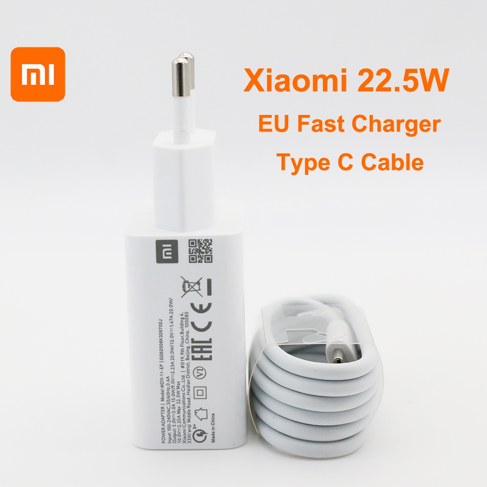 Chính Hãng Xiaomi Mi 22.5W Nhanh Sạc Nguồn Điện 100Cm Loại C Cho Mi 10 9 9T 8 SE CC9 A3 Phối ...