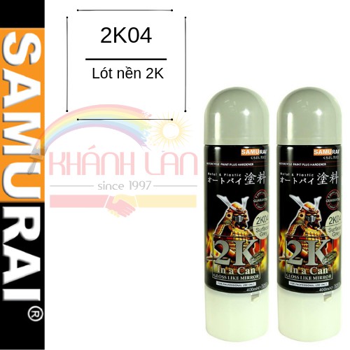 Sơn xịt Samurai Việt Nam – 2K04 – Lót nền 2K (2 thành phần) | Shopee ...