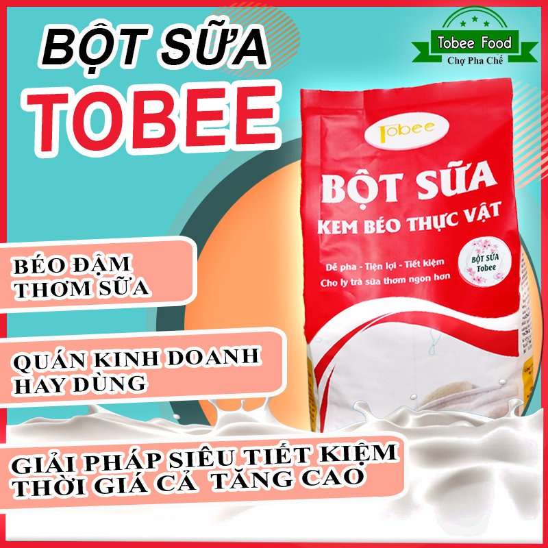 Bột Sữa Tobee Tiêu Chuẩn (1kg) - Bột kem béo thực vật- Bột pha trà sữa ...
