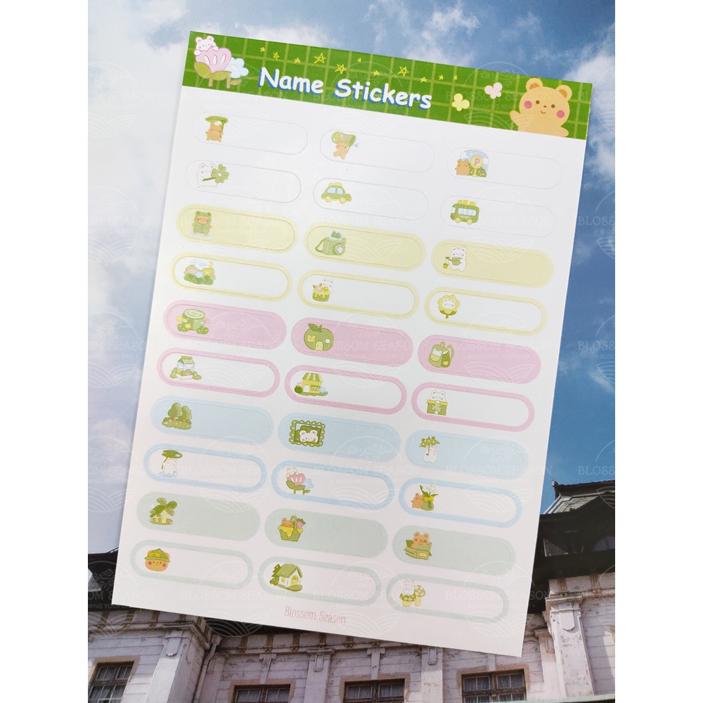 [STICKER] Nhãn dán tên mini Name stickers – Blossom Season | Shopee ...