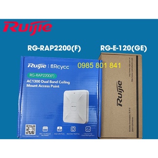 Bộ phát Wifi ốp trần hoặc gắn tường RUIJIE RG-RAP2200(F) chuyên dụng ...
