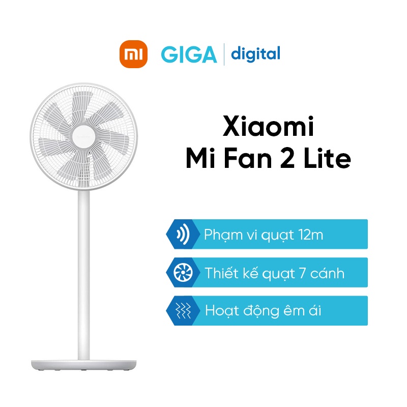 Quạt đứng thông minh Xiaomi Mi Fan 2 Lite - 7 cánh quạt, hoạt động yên ...