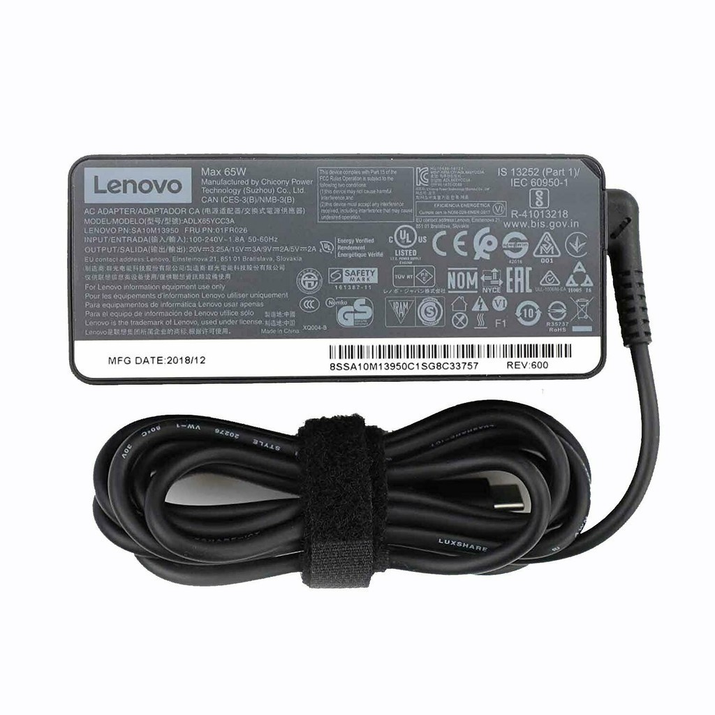 Sạc Lenovo 65W With USB Type C Zin như hãng kèm dây nguồn | Shopee Việt Nam