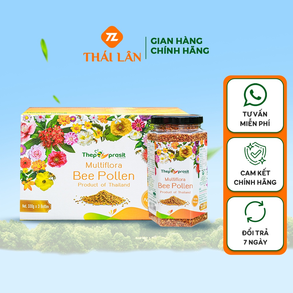 Phấn ong Thepprasit Bee Pollen Thái Lan 330g bổ sung dinh dưỡng ...