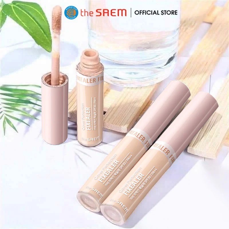 Kem Che Khuyết Điểm Có Chống Nắng Hàn Quốc The Saem Cover Perfection Tip Concealer SPF28 PA++ 6 ...