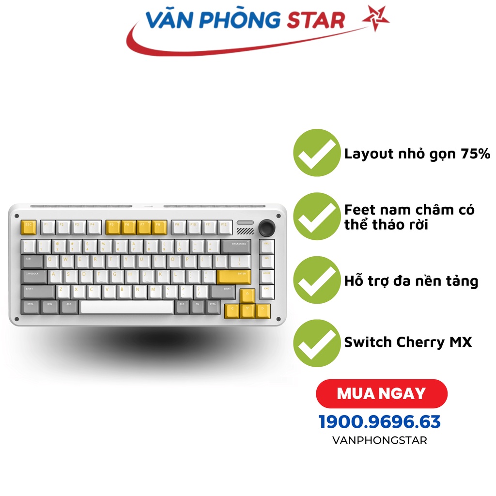 Bàn phím cơ không dây iQuinx ZX75 Gravity Wave RGB | Shopee Việt Nam