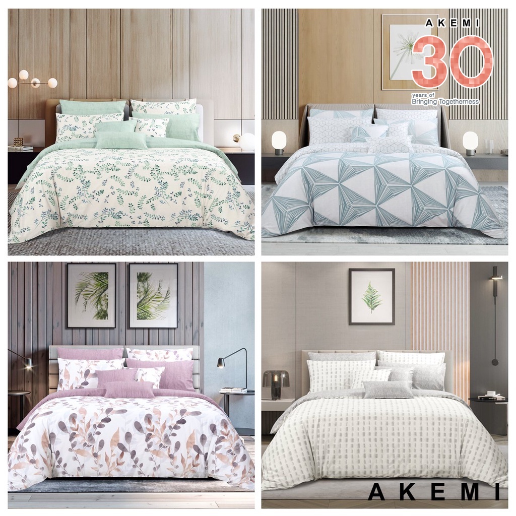 Bộ Ga và Vỏ Gối AKEMI Cotton Select Adore 730TC, gồm 5 món (King/Queen) | Shopee Việt Nam